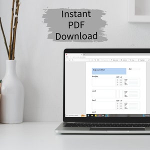 Watercolor Cactus Meal Planner, Meal Planning Bundle, Weekly Meal ...