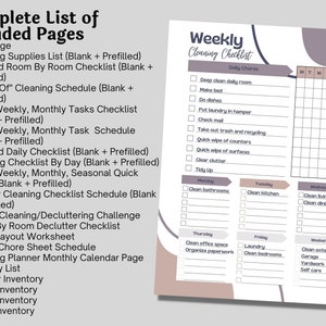 Modern Boho Ultimate Cleaning Planner Bundle, Goodnotes Compatible ...