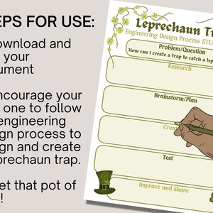 Printable St Patrick's Day STEAM Activity, Use Engineering Design ...