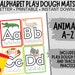 Printable Animal Alphabet Play Dough Mats Dry Erase Letter - Etsy