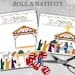 Christmas Dice Game Bundle, Roll A Snowman, Roll A Nativity, Roll A ...