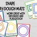 Printable Shape Play Dough Mats, Dry Erase Shape Recognition Practice ...