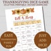 Printable Thanksgiving Roll A Story Dice Game, Thanksgiving Dice Game ...