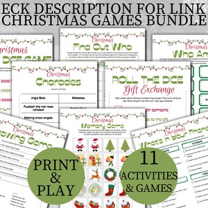 Christmas Dice Game Bundle, Roll A Snowman, Roll A Nativity, Roll A ...