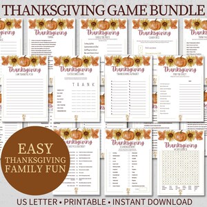 Printable Thanksgiving Games and Activities Ultimate Bundle, Kid and ...