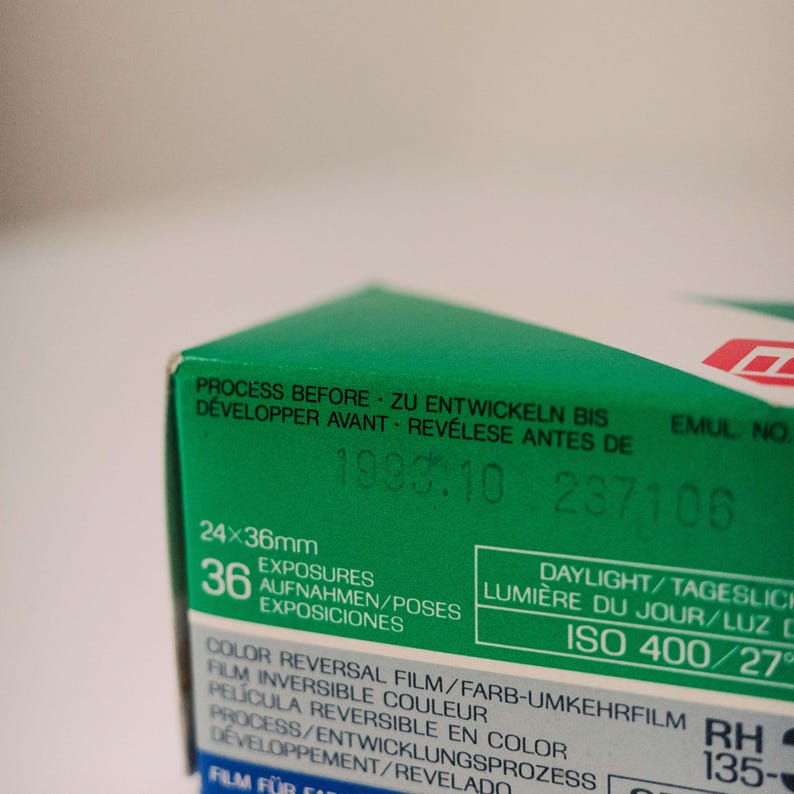 EXPIRED 1993 Fujichrome 400 35mm Film E-6 Color Reversal Unexposed FREE ...