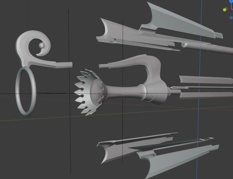 Shuten Douji Cosplay Sword Weapon Split and Keyed for 3d Printing (fate ...