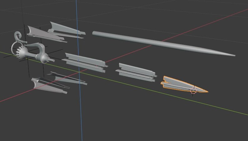 Shuten Douji Cosplay Sword Weapon Split and Keyed for 3d Printing (fate ...