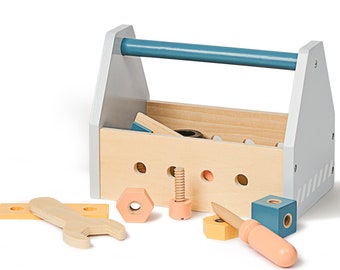 Kids Wooden Toolbox - Etsy
