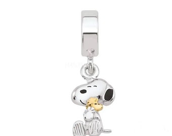 Anime Dog and Woodstock Retro Classic Charm 925 Silver Charm - Etsy