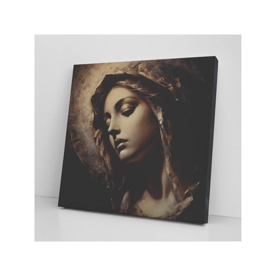 Mary's Contemplation: A Portrait of Peace - Etsy