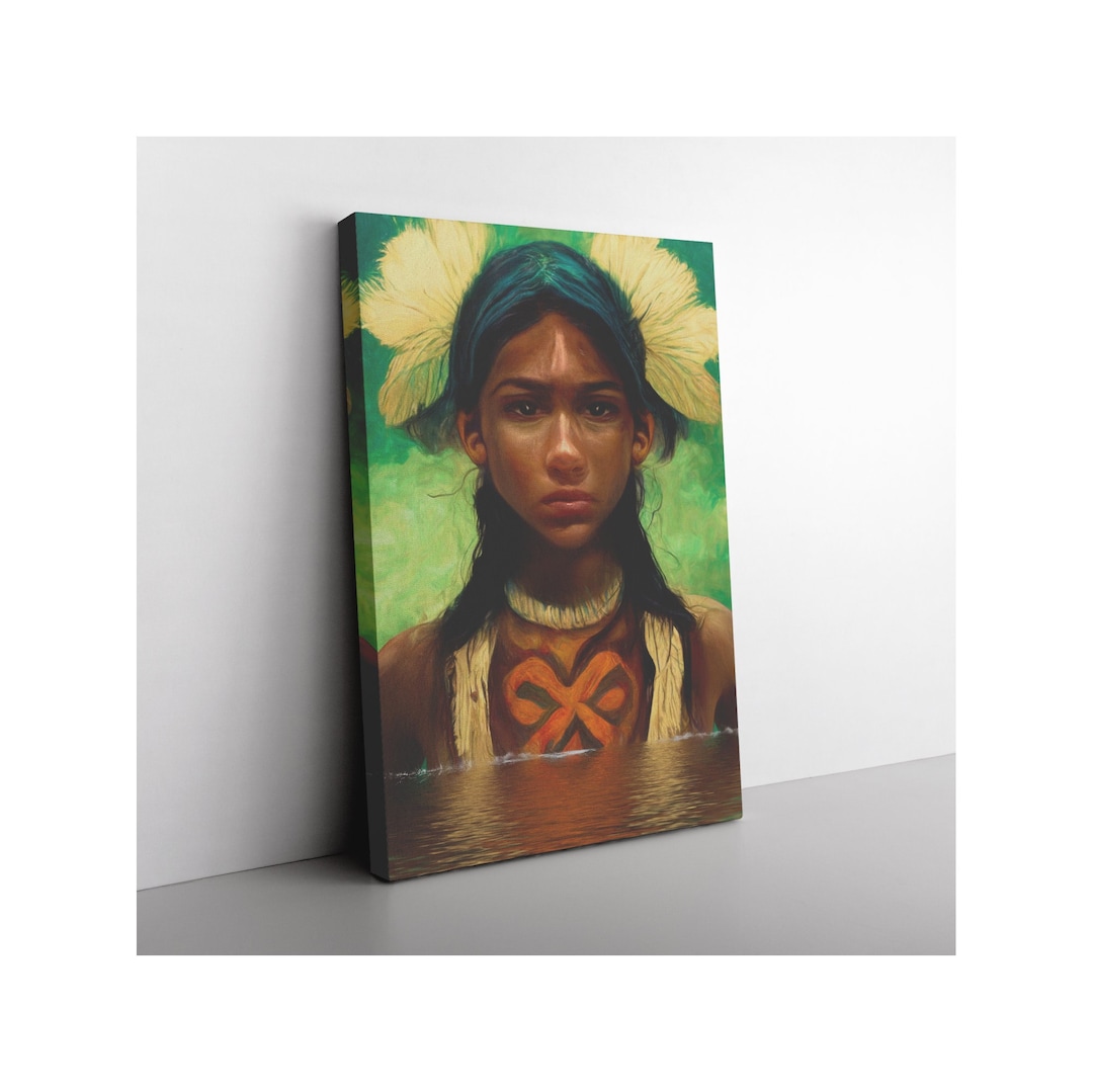 Anacaona, Taina, Taino Indian Gift, Taino Painting - Etsy