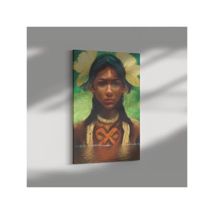 Anacaona, Taina, Taino Indian Gift, Taino Painting - Etsy