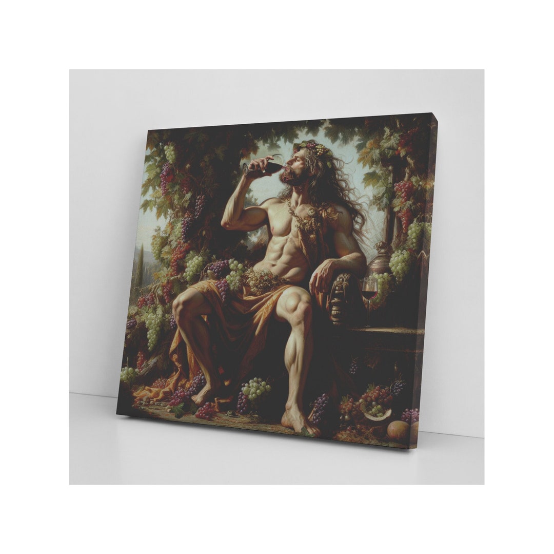 Dionysus Greek God Art Print | Wine God Mythology Wall Decor | Divine ...