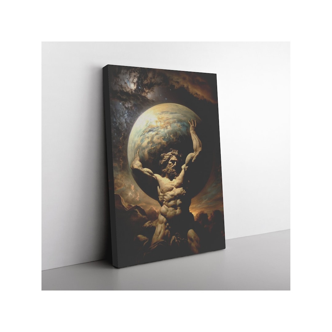 Atlas's Burden - Greek Mythology Titan Atlas - Etsy