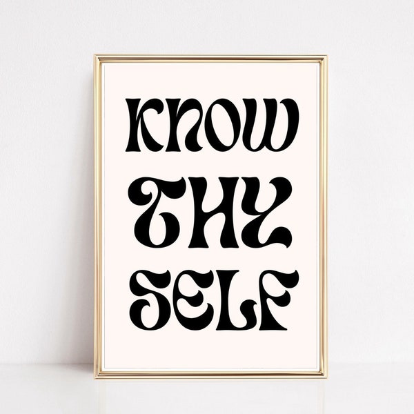 Know Thyself - Etsy