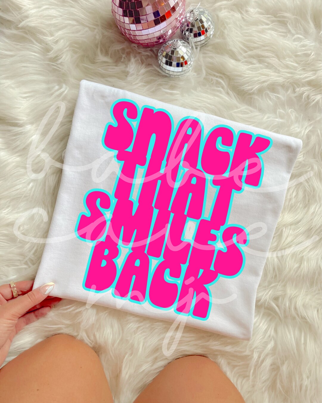 Snack That Smiles Back Png Wavy Font Png Trendy Png - Etsy