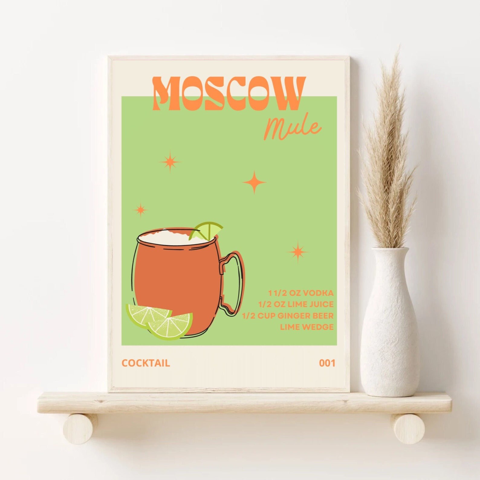 Moscow Mule | Bar Print, Moscow Mule Poster, Bar Cart, Bar Cart Print ...