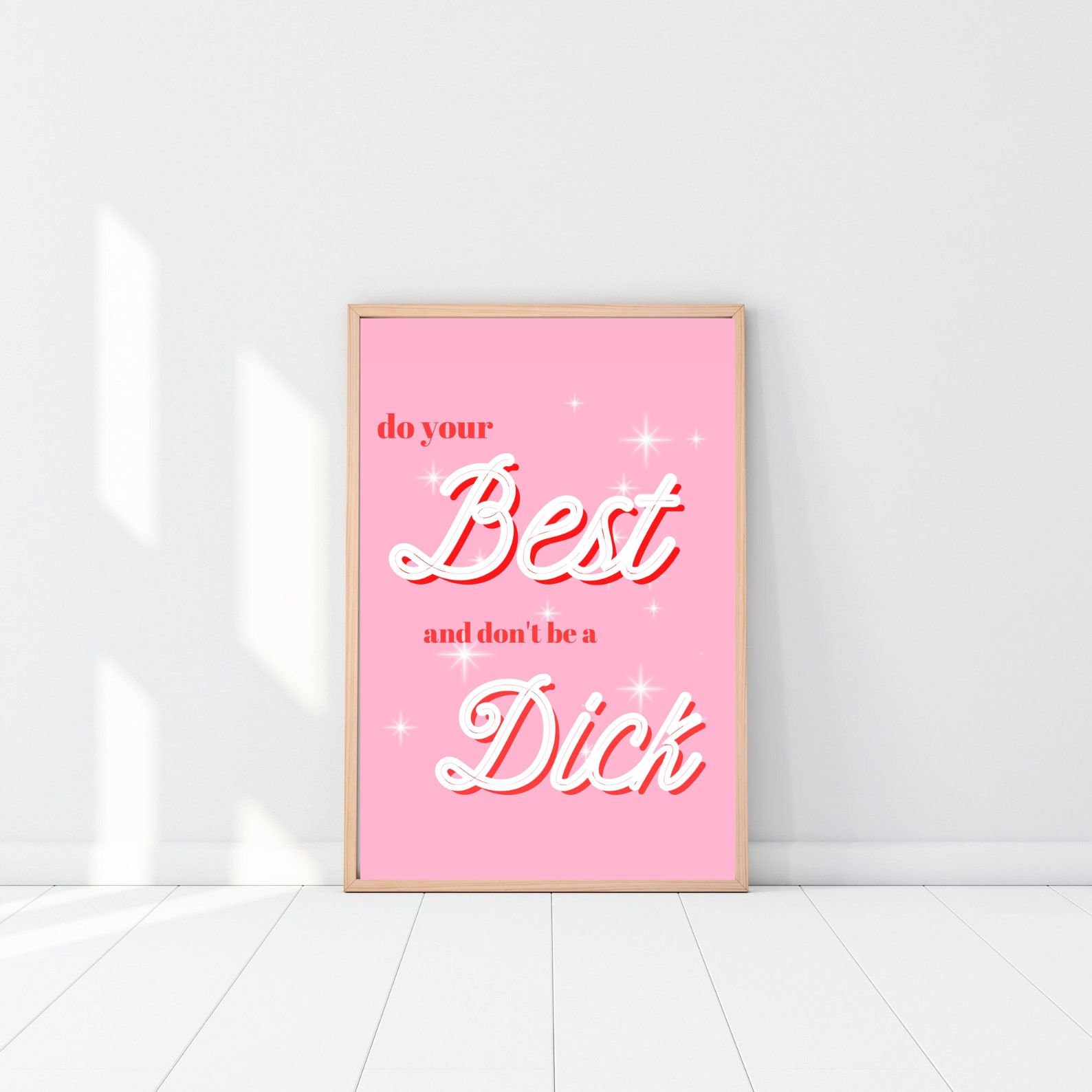 Do Your Best | Motivational Print, Digital Download, Pink Print ...