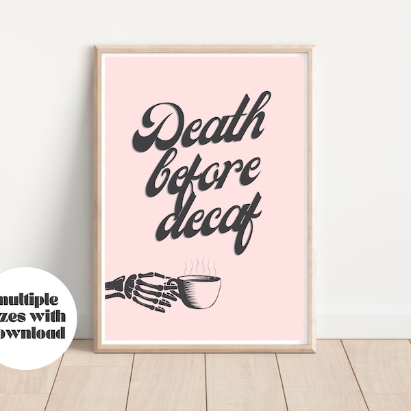 Death Before Decaf - Etsy