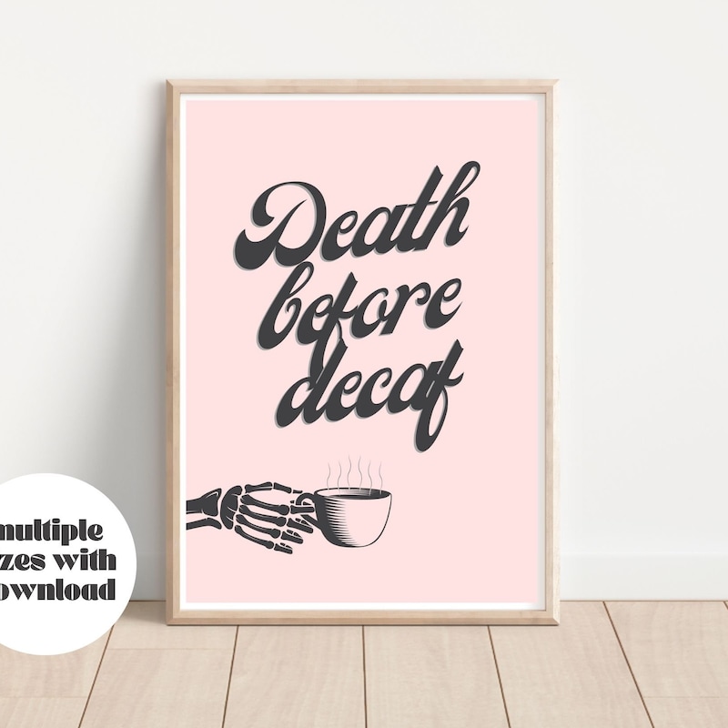 Death Before Decaf - Etsy