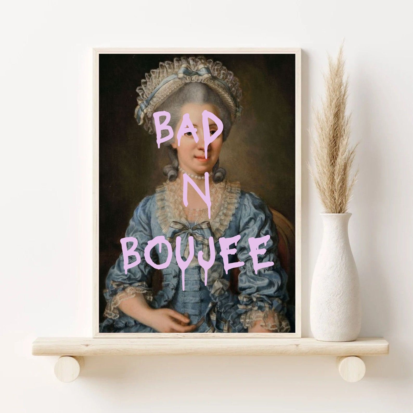 Bad N Boujee Altered Art Classical Art Graffiti Art - Etsy