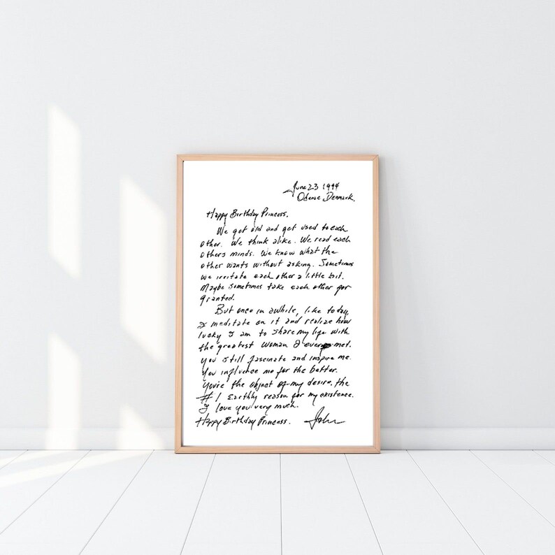Johnny Cash Letter to June Carter Johnny Cash Print Digital - Etsy