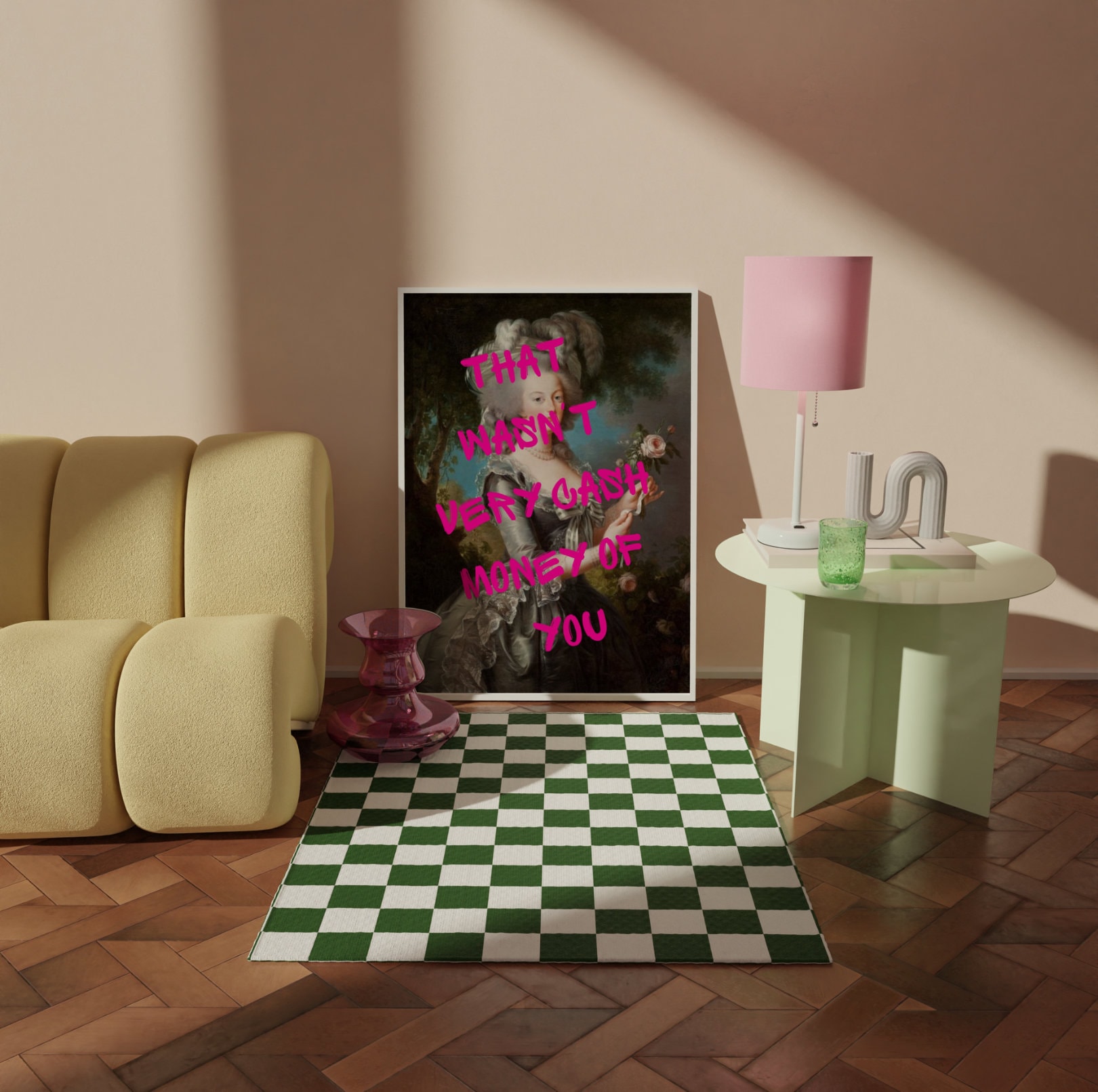 That Wasn't Very Cash Money of You Altered Painting - Etsy