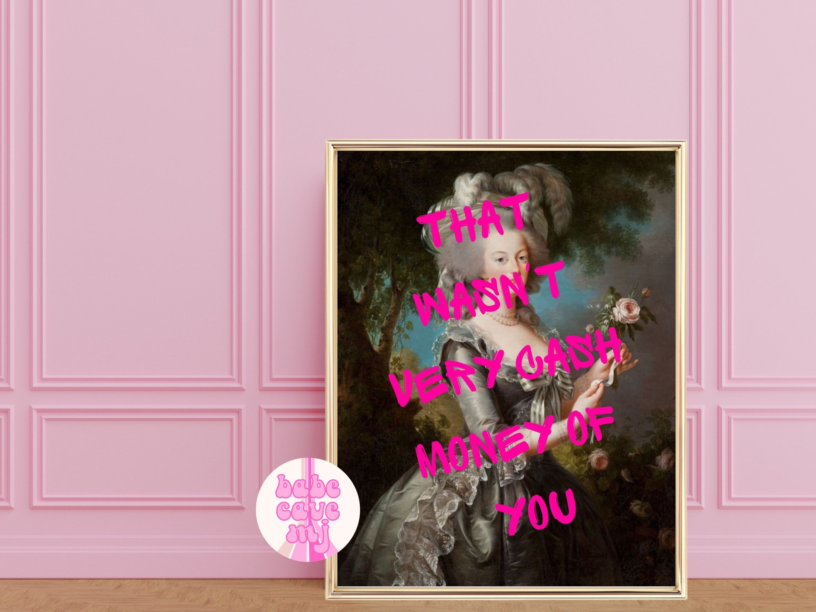 That Wasn't Very Cash Money of You Altered Painting - Etsy