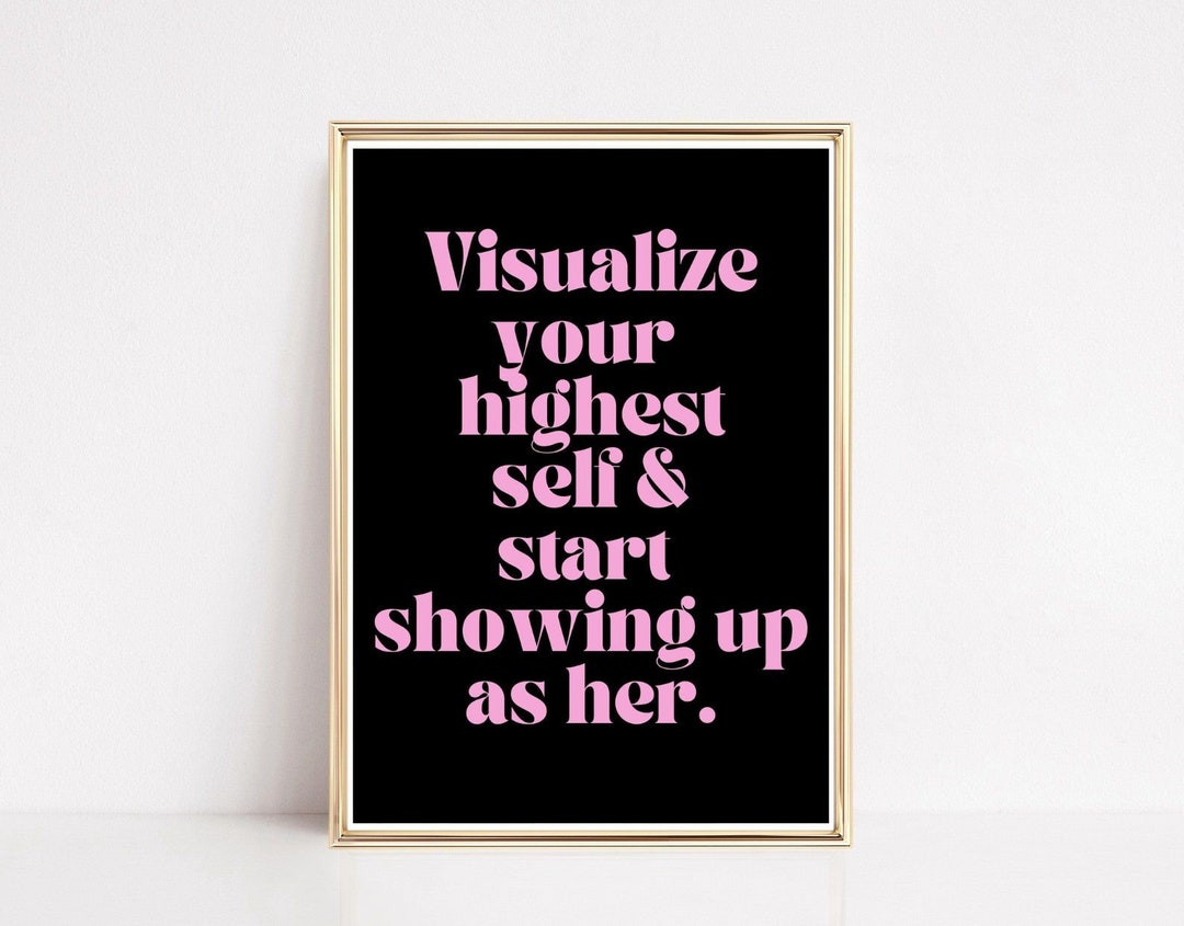 Visualize Your Highest Self | Digital Download, Self Confidence, Girl ...