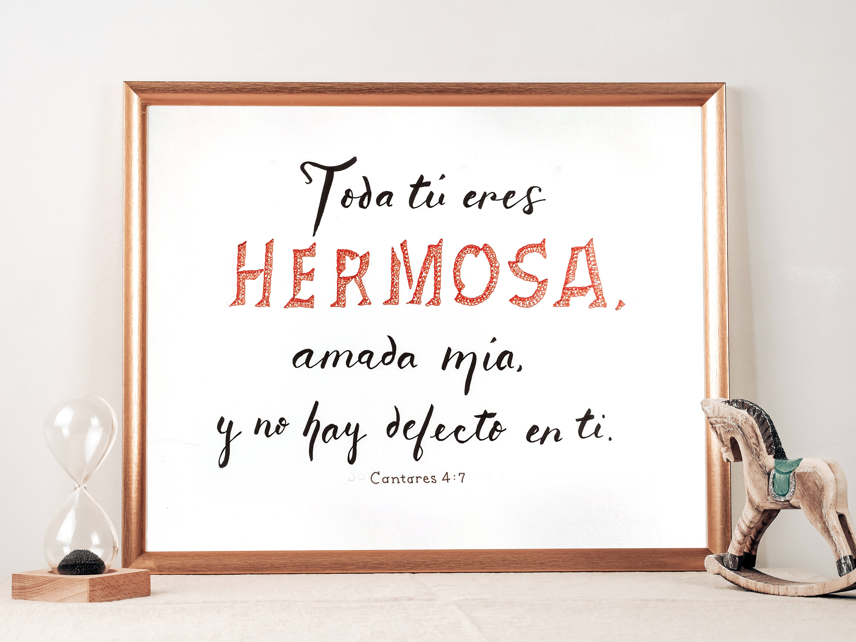 Arte De La Biblia En Español toda Tú Eres Hermosa, Amada Mía, Y No Hay ...