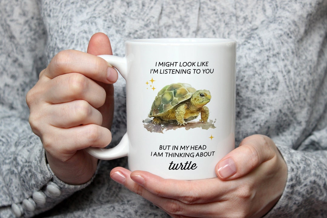 Watercolor Turtle Mug | Turtle Gift | Turtle Lover Gift | Turtle ...