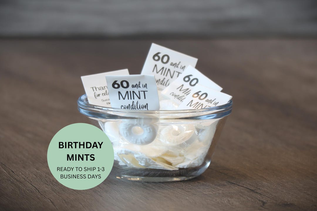 In Mint Condition-birthday Mint-personalized-birthday Favor Mints-mints ...
