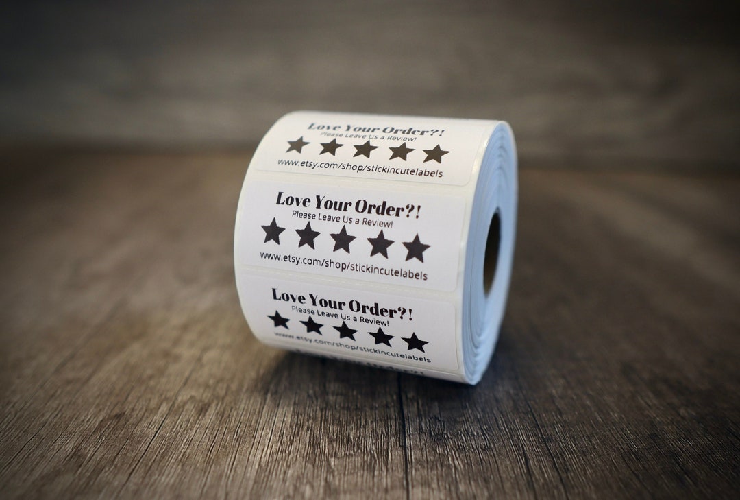 Review Reminder Sticker-customer Review Sticker-etsy Sticker-small Shop ...