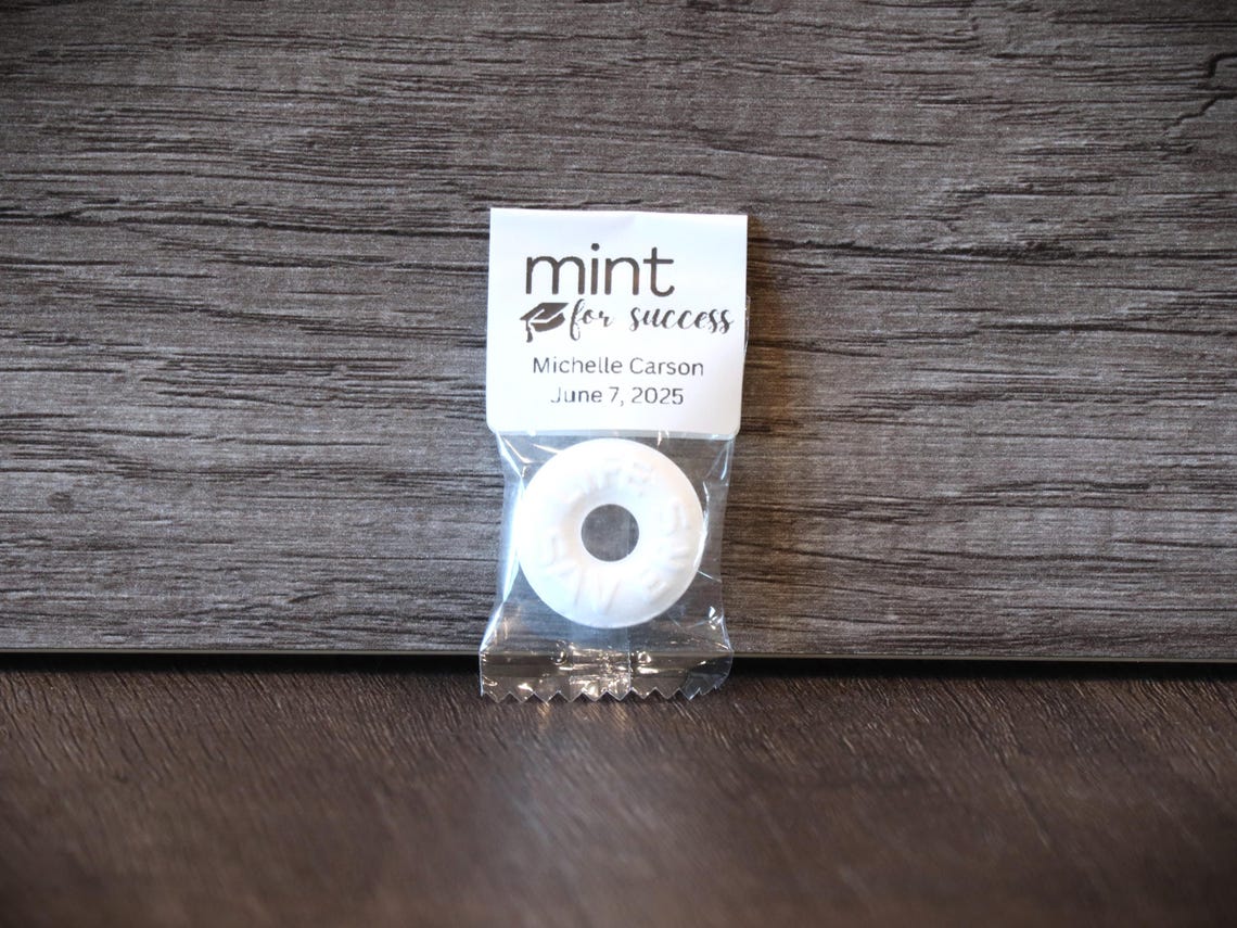 Mint for Success-graduation Mints-personalized-graduation Favor Mints ...