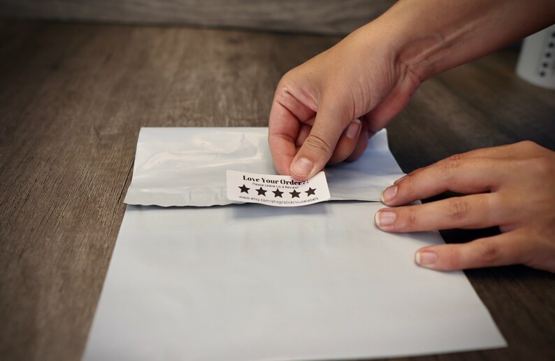 Review Reminder Sticker-customer Review Sticker-etsy Sticker-small Shop ...