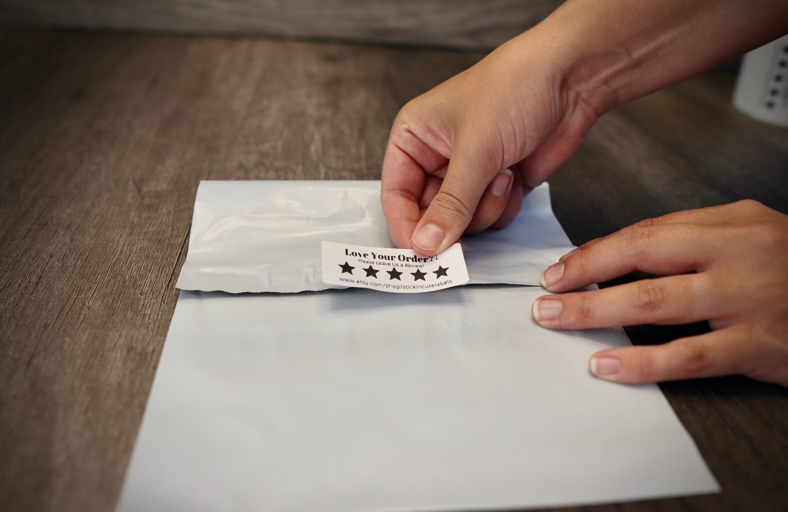 Review Reminder Sticker-customer Review Sticker-etsy Sticker-small Shop ...