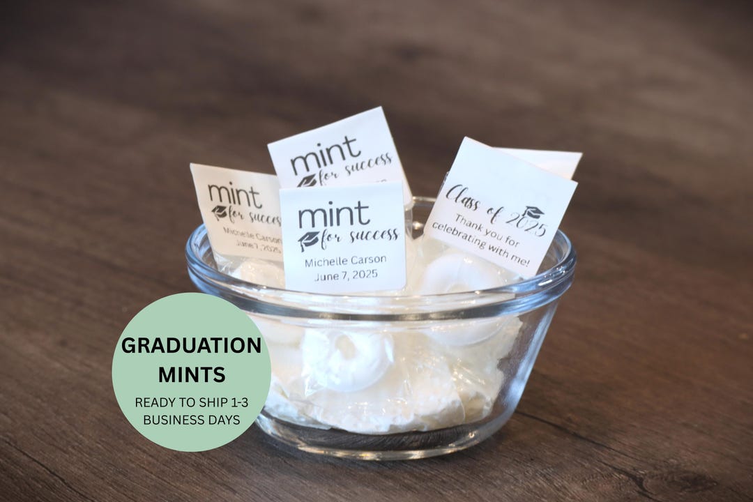 Mint for Success-graduation Mints-personalized-graduation Favor Mints ...