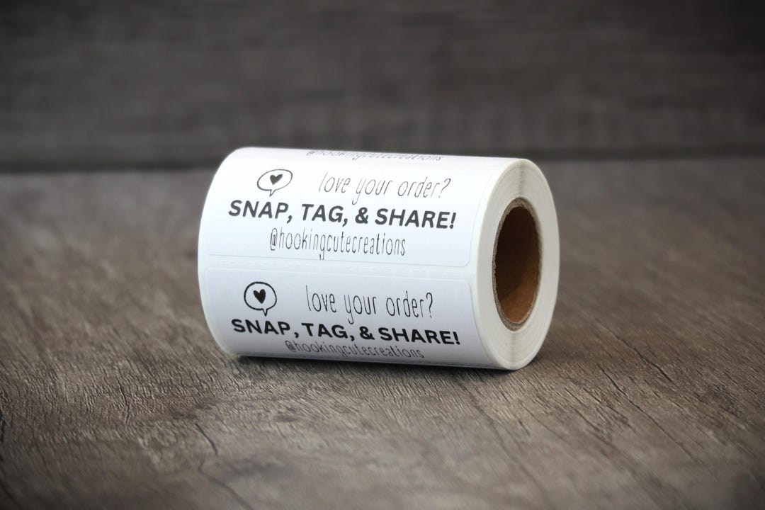 Snap, Tag, and Share-review-customer Review Sticker-etsy Sticker-small ...