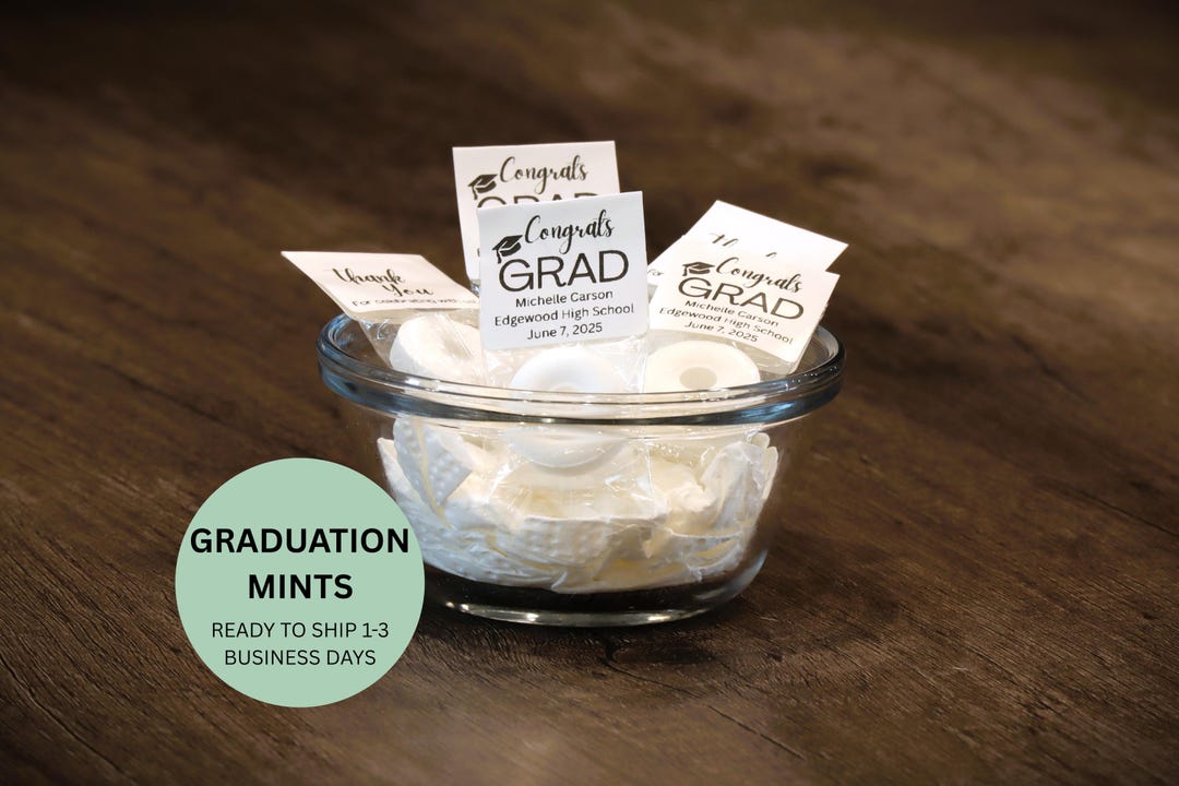 Congrats Grad-graduation Mints-personalized-graduation Favor Mints ...