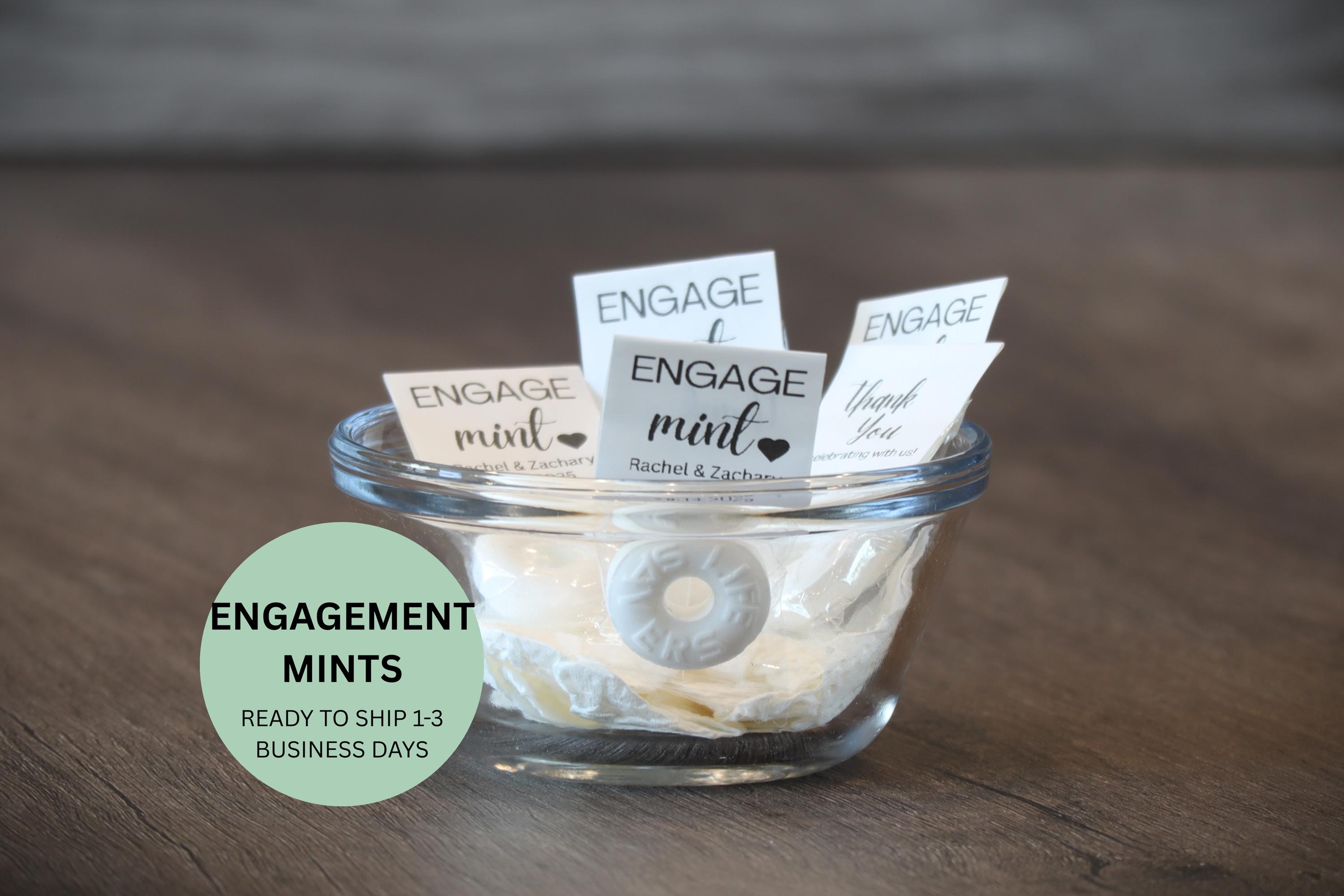 Engage Mint-engagement Mints-personalized-engagement Favor Mints-mints ...