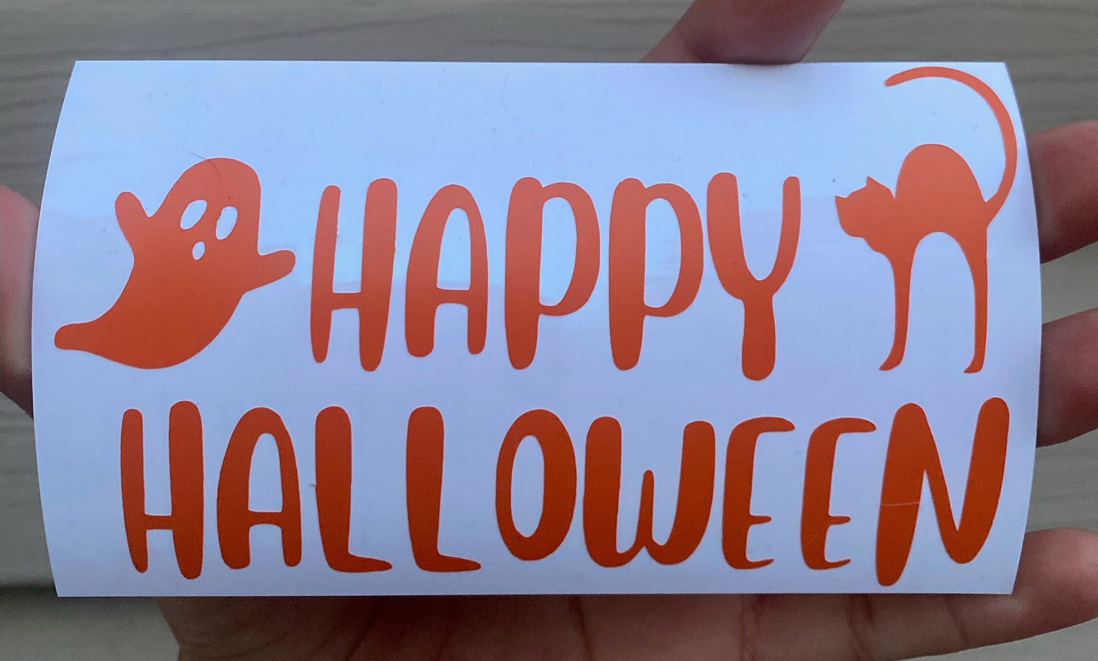 Happy Halloween Vinyl Decal - Etsy