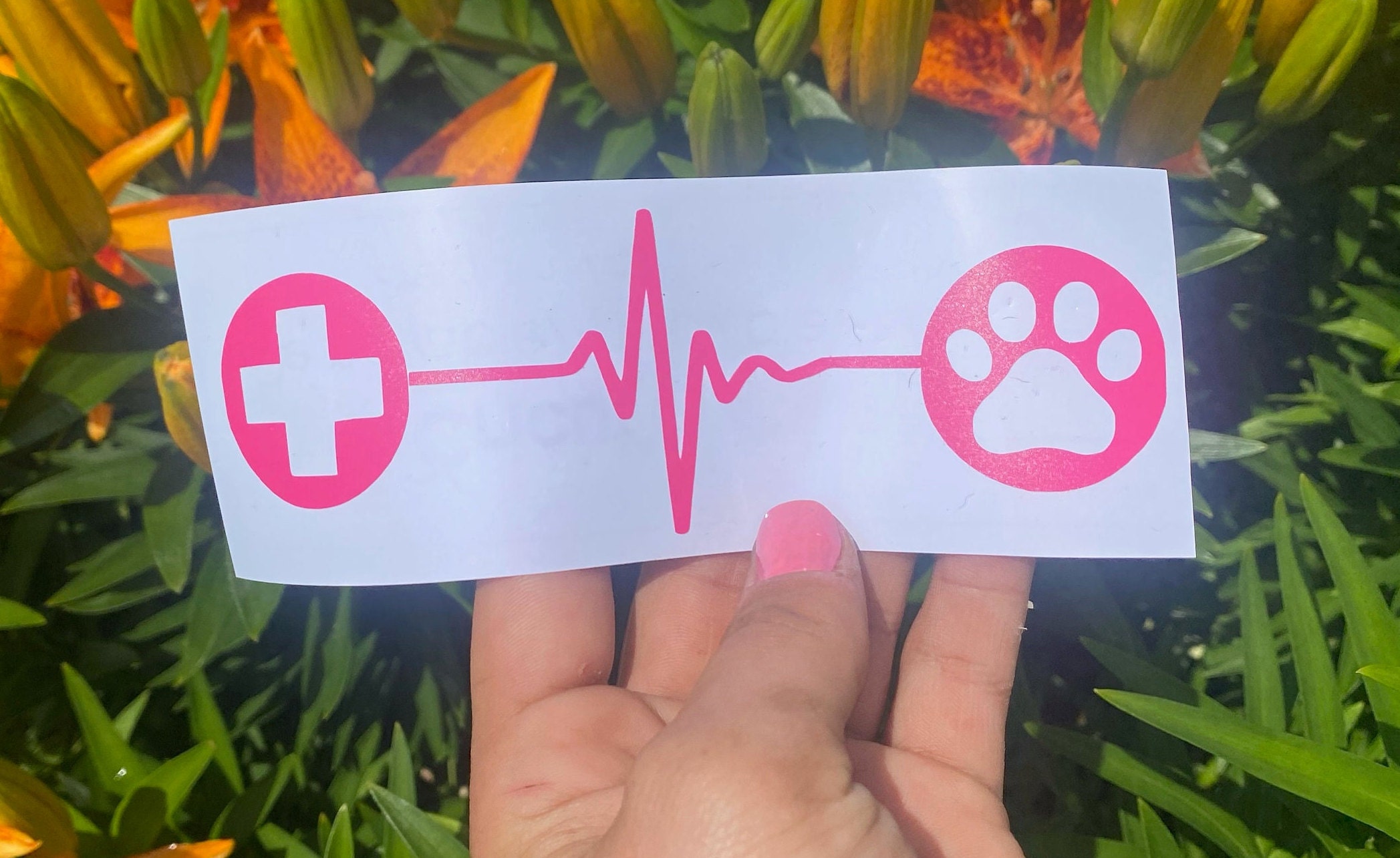 Animal Love | Veterinary Decal | Heartbeat Vinyl Decal - Etsy