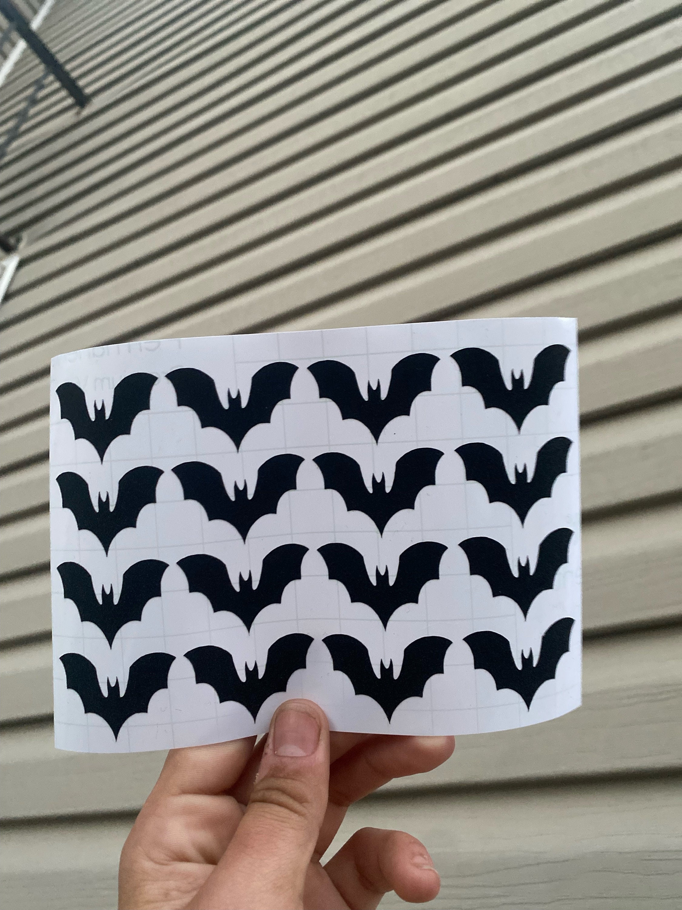 Mini Bats Vinyl Decal 20 Count Bat Decal Page - Etsy