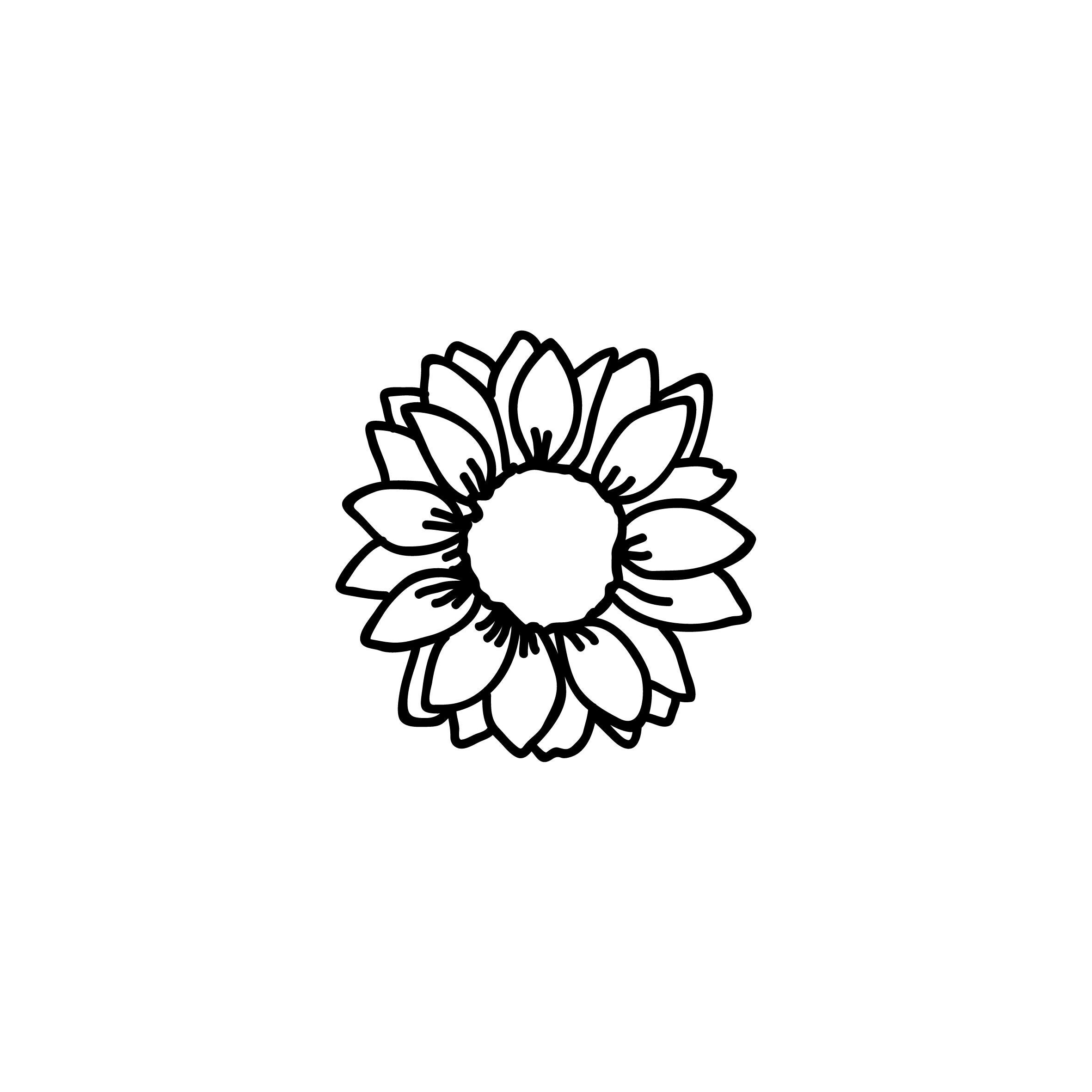 Sunflower Vinyl Decal - Etsy