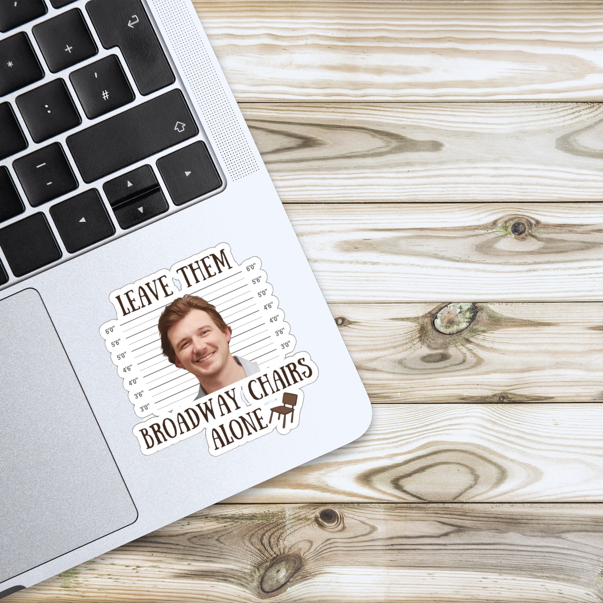 Morgan Wallen Mug Shot Sticker - Country Music Fan Gift, Funny Lyric ...