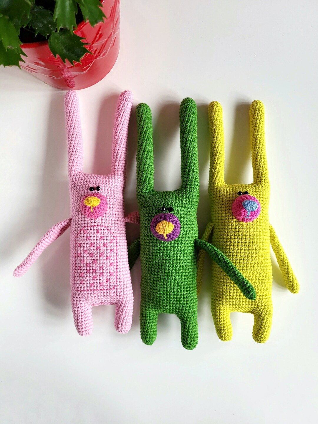 Crochet Easter Bunny Rabbit, Handmade Toy Gift for Boy and Girl, Bunny ...