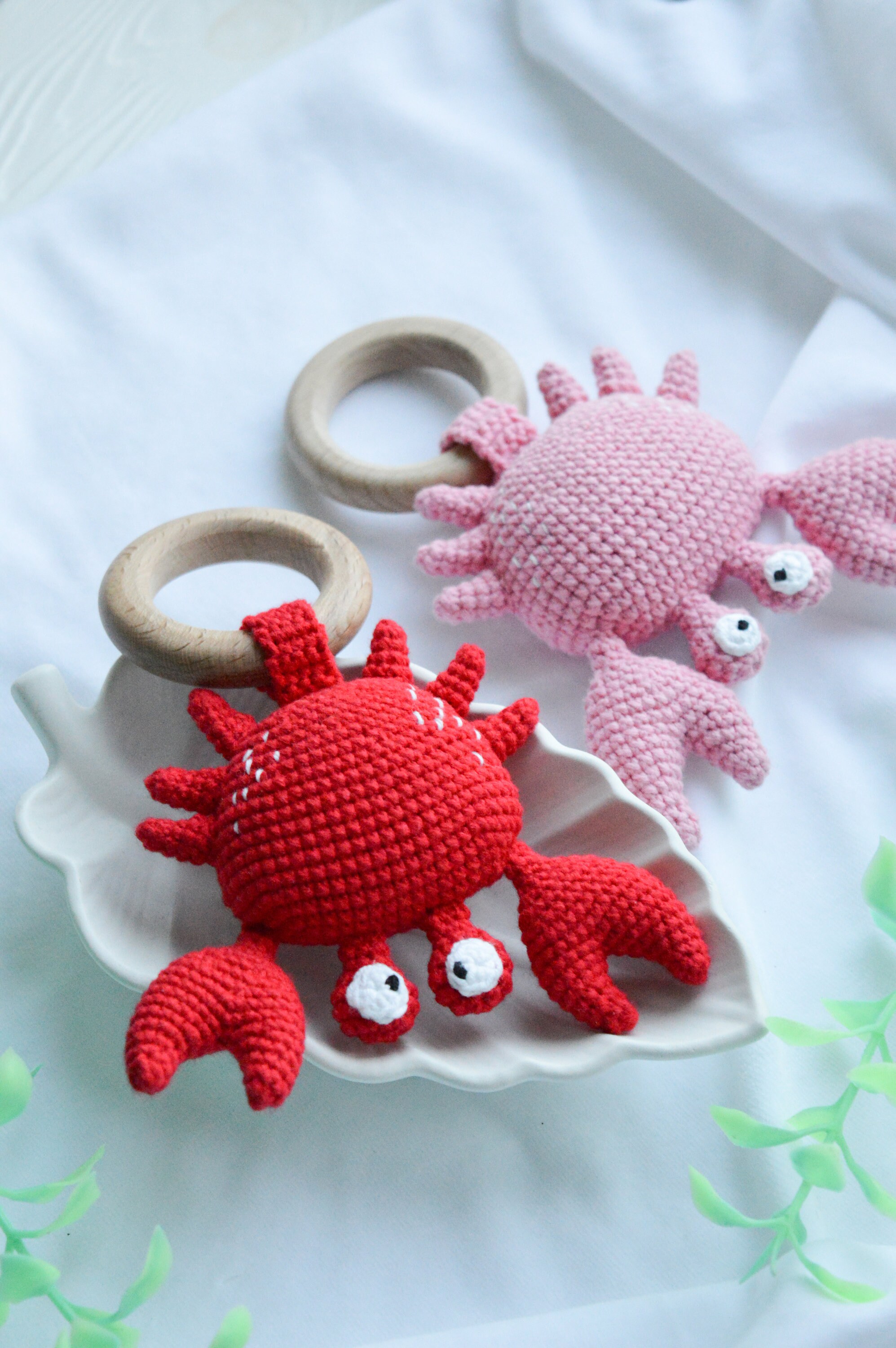 Cute Crab Baby Rattle Easy Crochet Pattern for Sea Creatures - Etsy