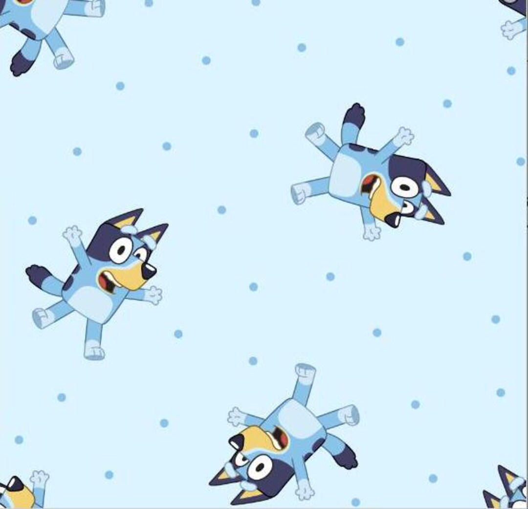 Bluey Polka Dot Print Handmade Fleece Tie Blanket - Etsy