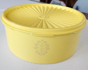 Yellow Tupperware Container - Etsy